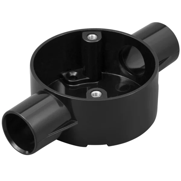 Marshall-Tufflex PVC-U 2-Way Through Box 20mm Black – Go Magpie ...