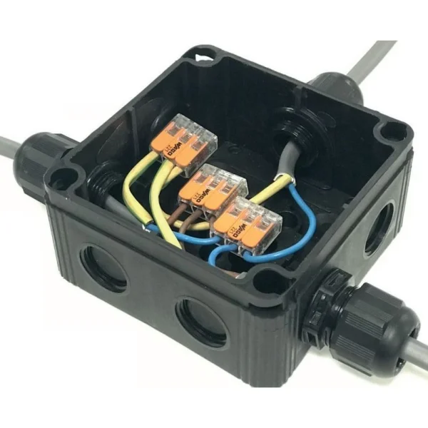 Wiska 10109673 Junction Box Inc 3 x Wago 221 Lever Connectors COMBI407 ...