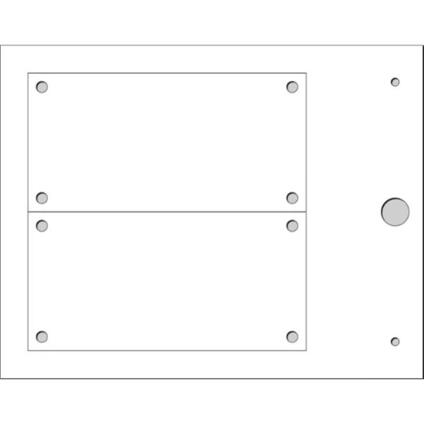 Cembre 50 x 100mm White Styrene-Butadiene-Styrene Legend 4X 4mm Holes ...