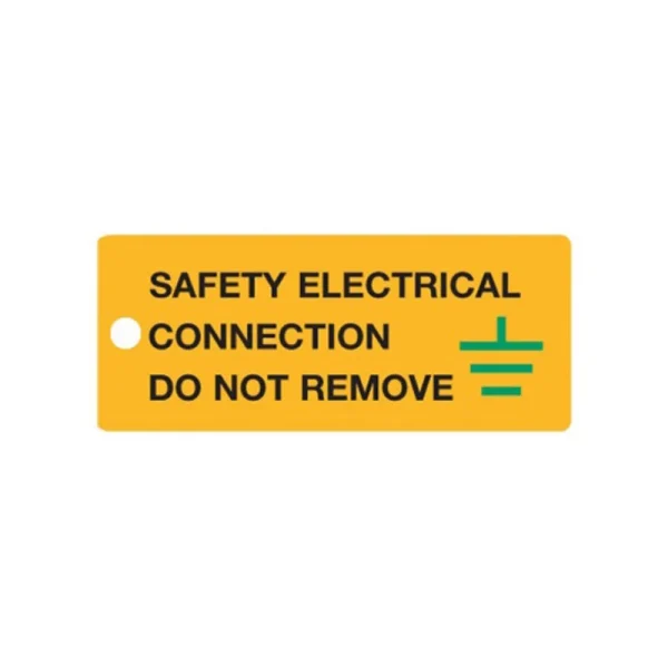 SES Sterling Label Warning Marked Safety Electrical 35 x 80mm Black ...