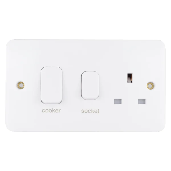 Schneider Electric Cooker Control Unit Double Pole 13A Switched Socket ...