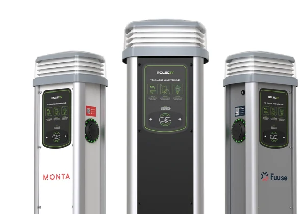 Rolec Quantum EV Charging Pedestal Three Phase Black 2x Type 2 (IEC ...