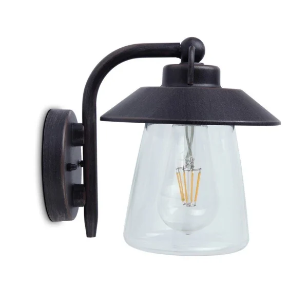 Lutec Cate Outdoor Wall Light Brown Rust IP44 E27 – Go Magpie – Trusted ...