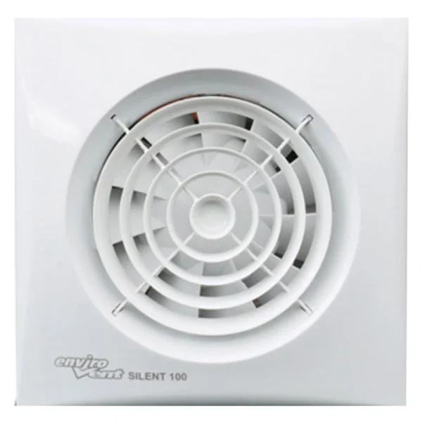 Envirovent Fan Silent 100mm Model 158 x 158 x 109.3mm Backdraft Shutter ...