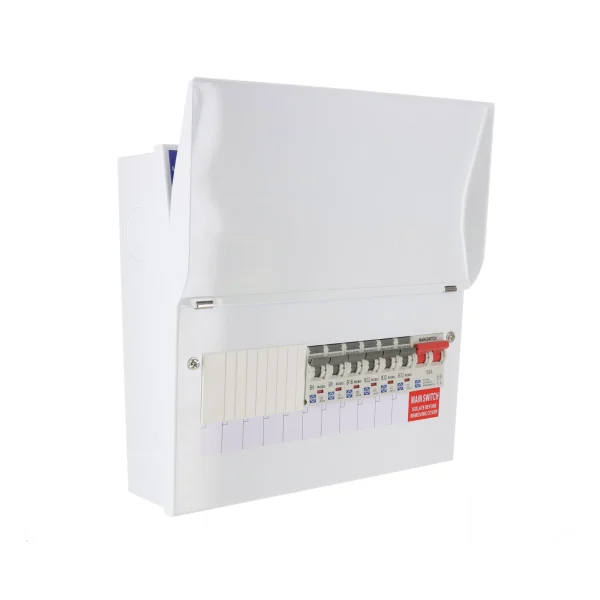 Lewden White 10 Way Metal Consumer Unit Populated With 6 x RCBO – Go ...