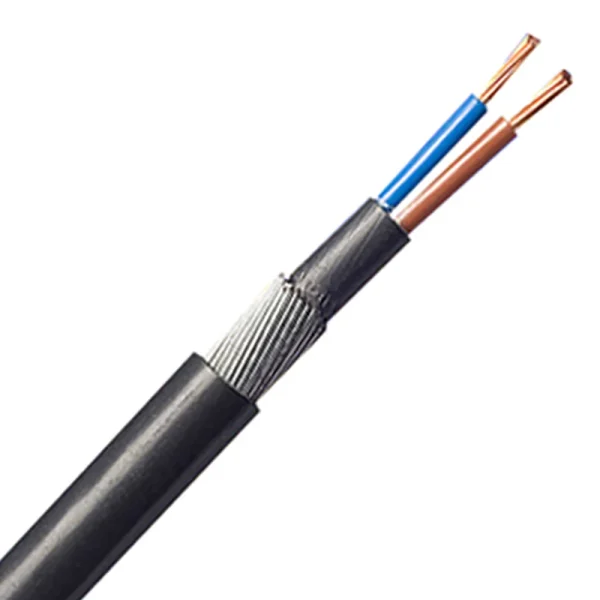 Commodity Cables 6942XLH 4.0mm² Black PVC XLPE/SWA/Basec Cable 2-Core ...