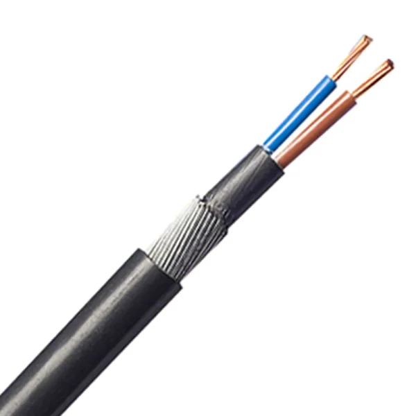 Commodity Cables 6942XLH 1.5mm² Black PVC XLPE/SWA/Basec Cable 2-Core ...