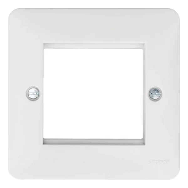 Hager Euro Grid Front Plate 1 Gang 2 Module White – Go Magpie – Trusted ...