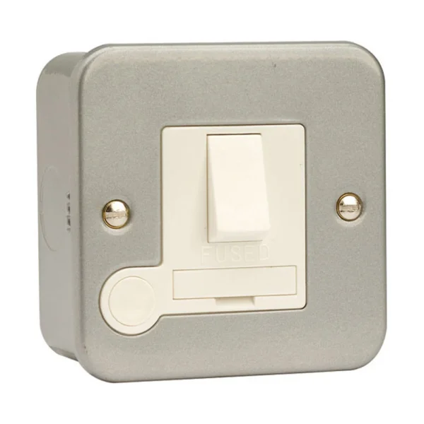 Click Connection Unit Switched Spur Flex Outlet 13A Metal Clad – Go ...