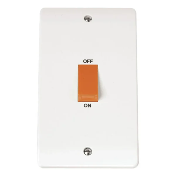 Click Scolmore Cooker Control Switch 2 Gang 45A White – Go Magpie ...