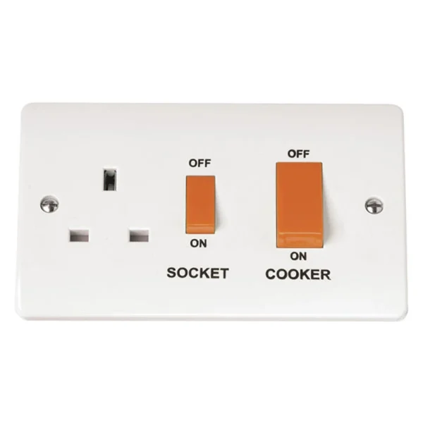 Click Scolmore Cooker Control Unit 13A Socket 45A White – Go Magpie ...