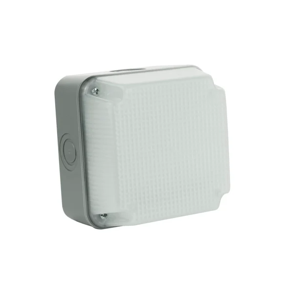 Luceco Bulkhead LED Square Conduit 4.5W 4000K 400lm Grey IP65 – Go ...