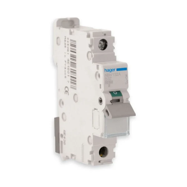 Hager MCB Single Pole Type B 32A 10kA 1 Module – Go Magpie – Trusted ...