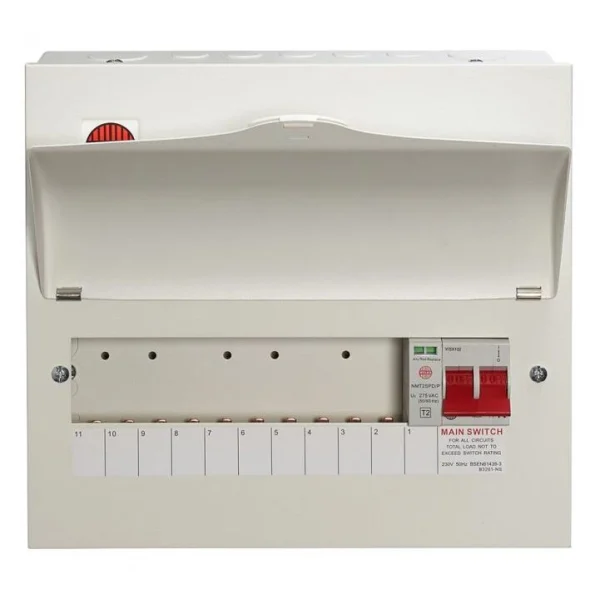 Wylex 10 Way Consumer Unit Main Switch 100A, Fixed Configuration, with ...