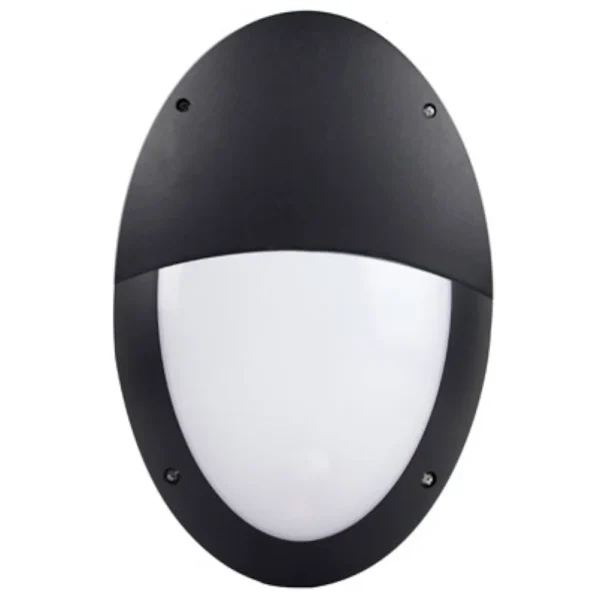 KSR Lighting Bulkhead LED Oval Eyelid 12W Black 4000K – Go Magpie ...