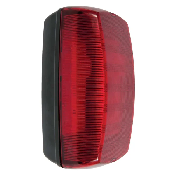 KSR Lighting KSR Bulkhead LED IP65 Red Diffuser 7W Black 4000K 70lm ...