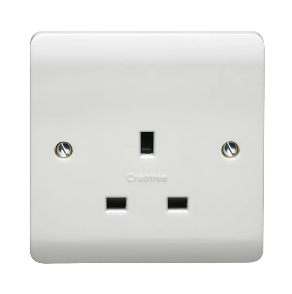 Crabtree 13A 1 Gang Unswitched Socket White – Go Magpie – Trusted ...