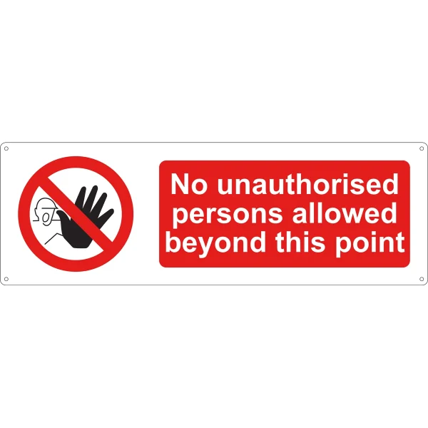 Easyfix No Unauthorised Person Beyond This Point – Go Magpie – Trusted ...