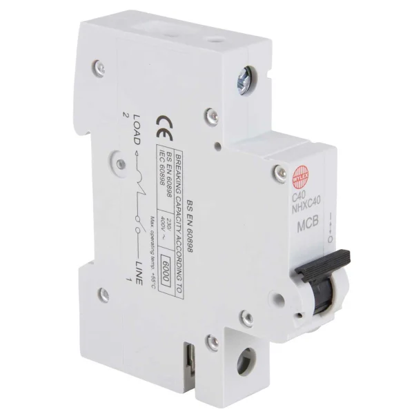 Wylex MCB SP Type C 1 Module 40A 6kA – Go Magpie – Trusted Brands for ...