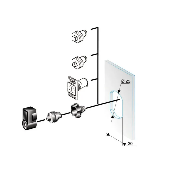 Triangular Lock Insert For Spacial CRN & Thalassa PLM Enclosures – Go ...