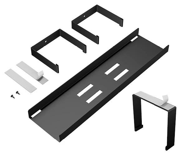 Black Cable Tidy Tray Under Desk Cable Management Tray – Go Magpie ...