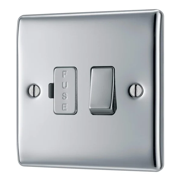 Luceco Connection Unit Switched Fused Spur 13A Polished Chrome – Go ...