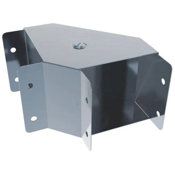 Unitrunk Bend Gusset 1Compartment Top 100 x 100mm Steel Galvanised Lid ...