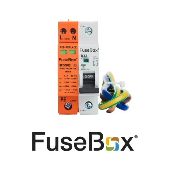 FuseBox T2 Spd Device (18Mm) With 32A Mcb And Cables – Go Magpie ...