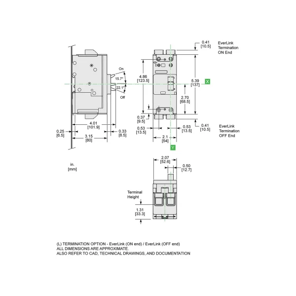 Schneider Electric I-Line MCCB Circuit Breaker 3 Pole 40A Rating 25kA ...