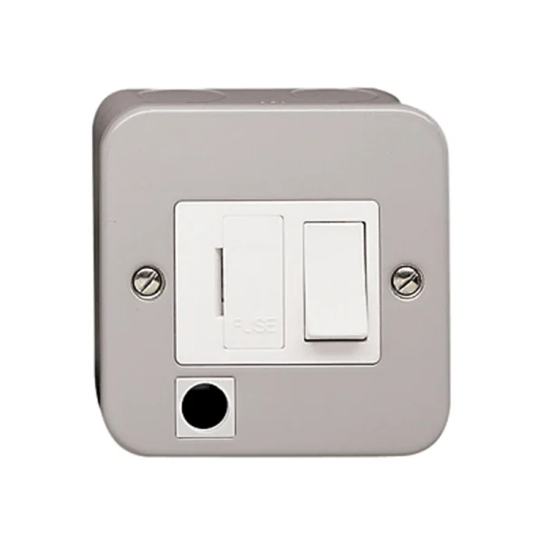 Crabtree 13A Double Pole Switched Metal Clad Fused Spur Connection Unit ...