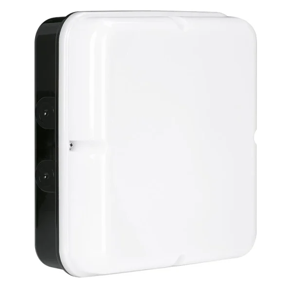 Aurora Bulkhead Square Integrated LED Emergency 18W 240V Black 4000K ...