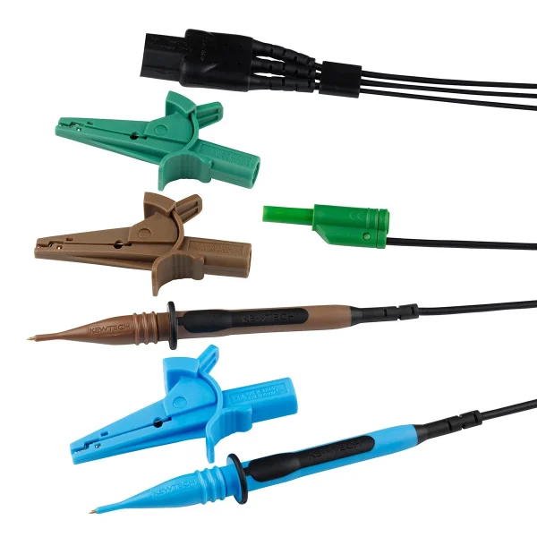 Kewtech ACC016E 3 Wire Fused Test Lead Set with IEC Connector – Go ...