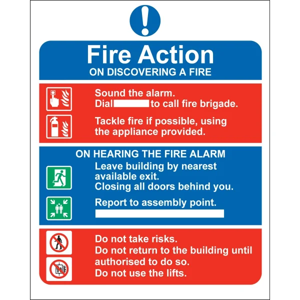 Easyfix Fire Action Notice Sign – Go Magpie – Trusted brands. Quality ...