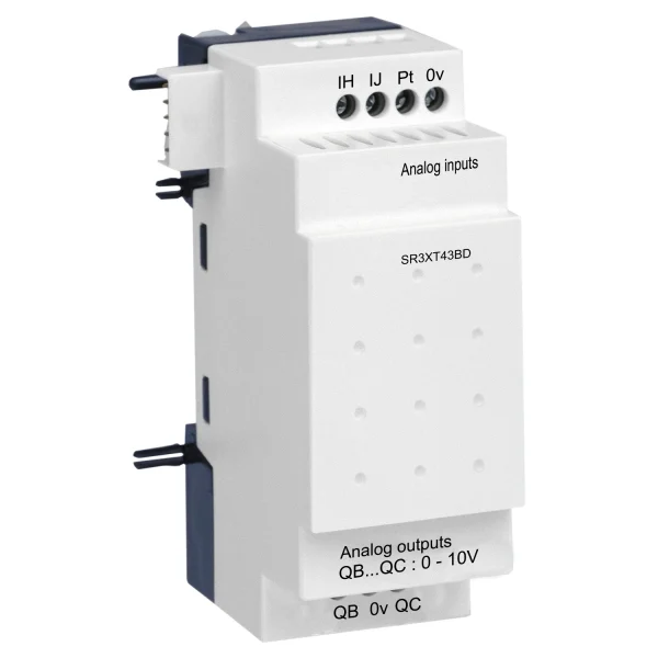 Schneider Electric Analogue I/O Extension Module 2 I/Pt 2 O/Pt 24V DC ...