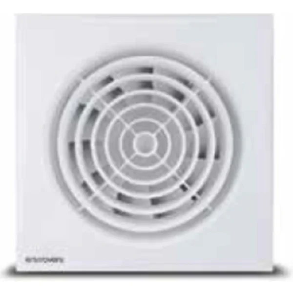 Envirovent Fan Silent 125mm Model 180 x 180 x 119mm Backdraft Shutter ...