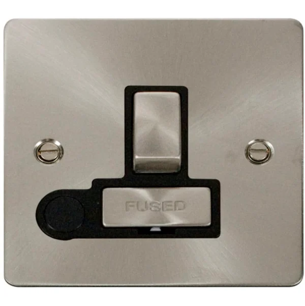 Click Scolmore Connection Unit Switched Flex Outlet 13A Brushed ...