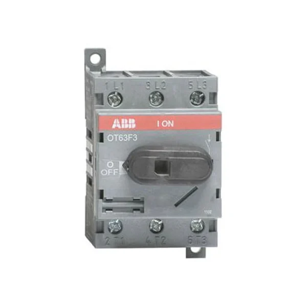 ABB Switch Disconnector Front Operated Triple Pole Tern Clamps 63A IP20 ...