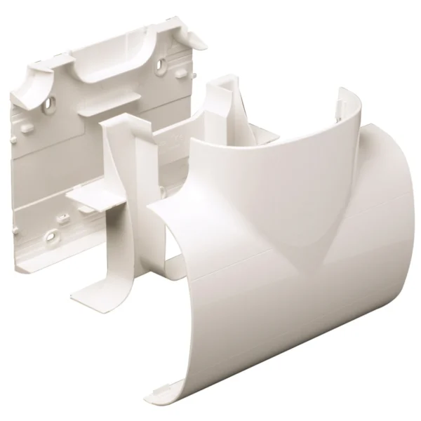 Marshall-Tufflex Tee Flat Curved Up/Down 180 x 57mm PVC-U White – Go ...