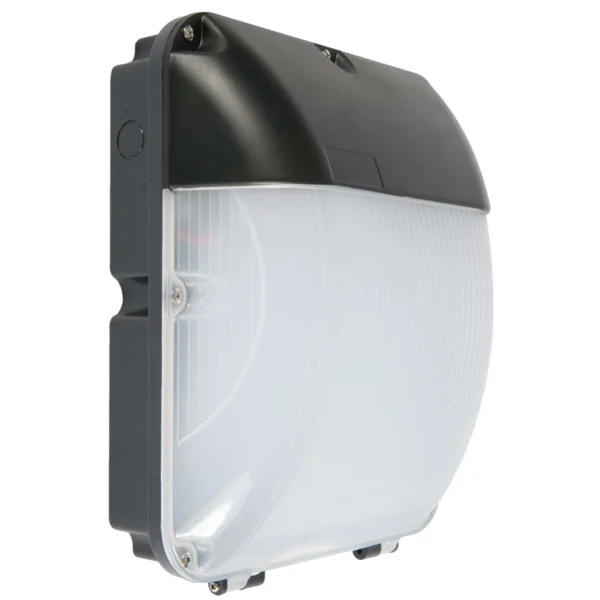 KSR Lighting Bulkhead LED IP65 Wall Pack Photocell 30W Black 4000K ...