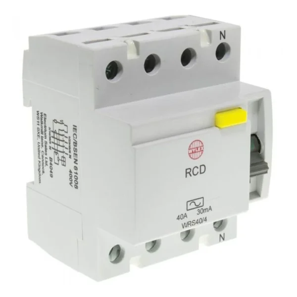 Wylex 40A 30mA TYPE A 4P RCD – Go Magpie – Trusted Brands for ...
