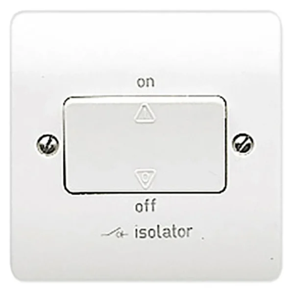 MK Electric Isolator Triple Pole Fan Switch Lock + Padlock 10A White ...