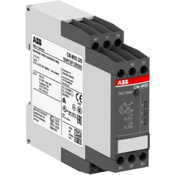 ABB CM-MSS.32S Thermistor Motor Protection Relay 2c/o – 24VAC/DC – Go ...