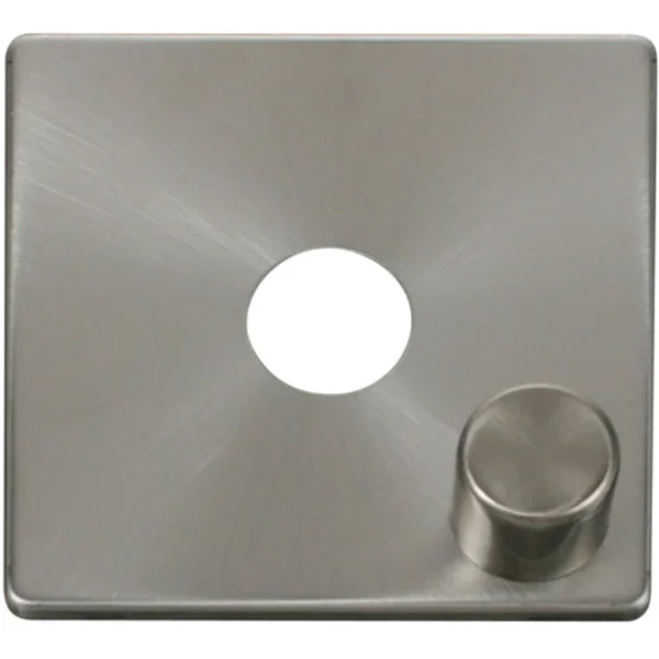 Click Scolmore Front Plate 1 Gang Dimmer Switch Brushed Stainless – Go ...
