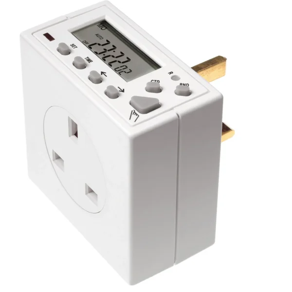 Newlec Time Clock Digital Plug-In Programmable 24 Hour 7 Way 13A – Go ...