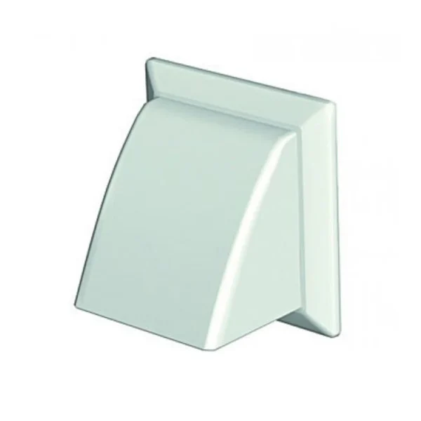 National Ventilation 100mm Wall Outlet Cowled Complete With Damper ...